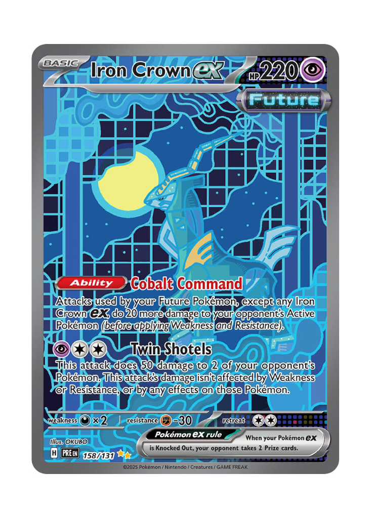 Prismatic Evolutions: Iron Crown ex Special Illustration Rare - 158/13 ...
